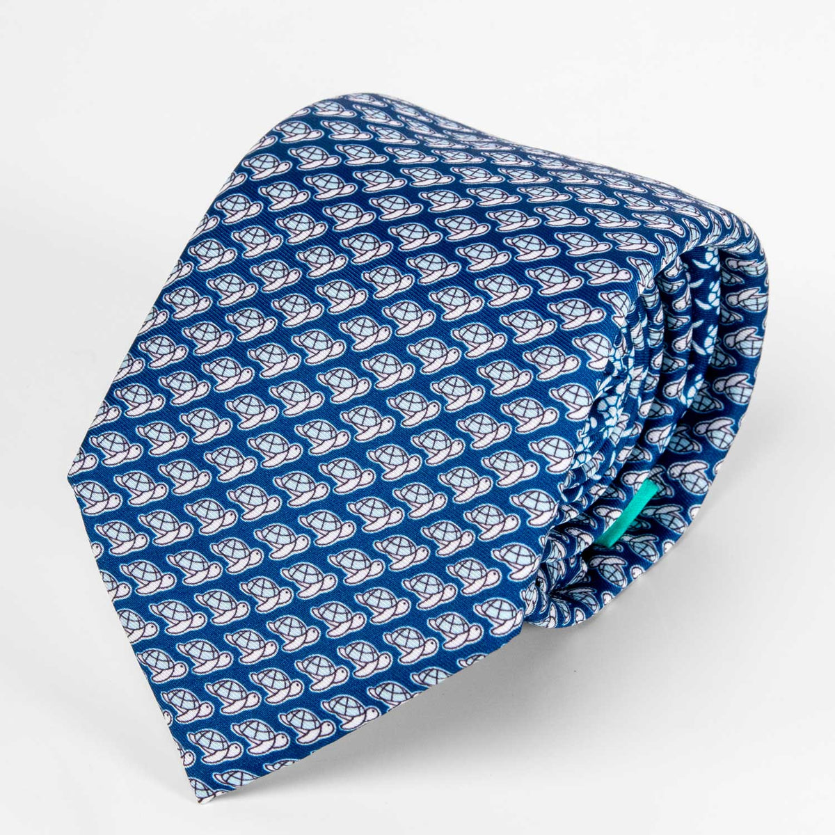 Dark Blue Turtle Recycled Plastic Tie | Eco-Friendly Sustainable Tie ...