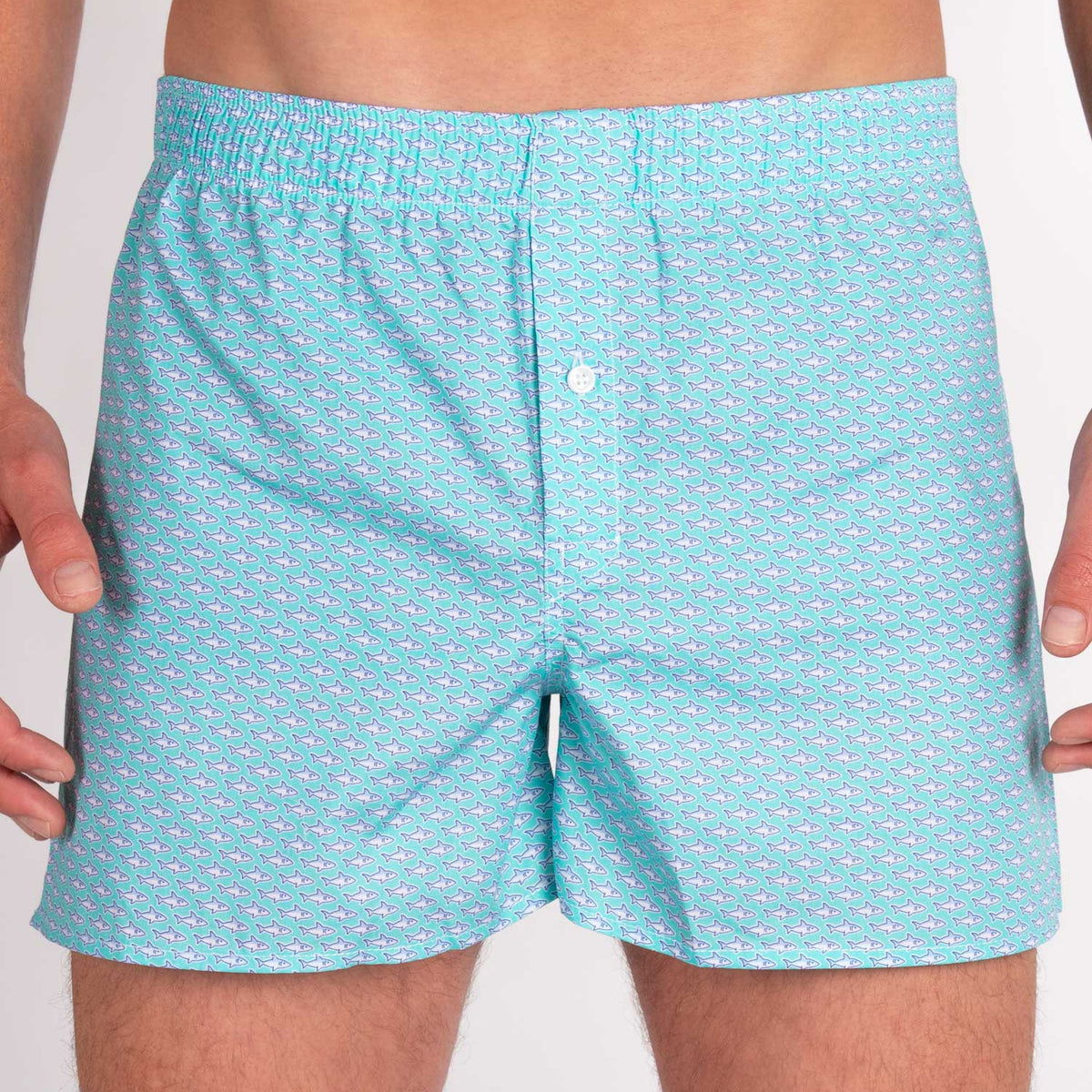 Green Shark Boxer Shorts – ReefKnots