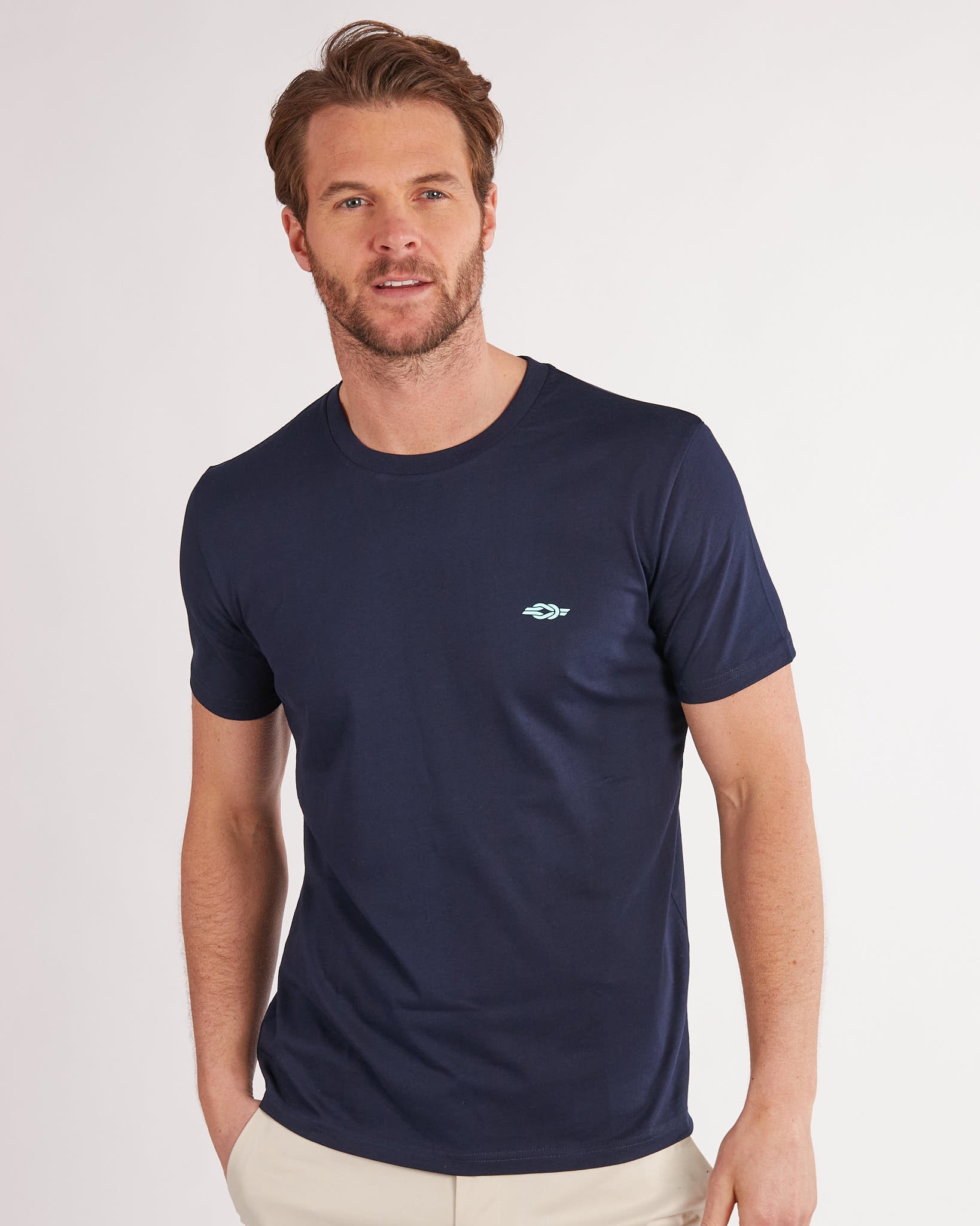 Navy Lobster Organic Cotton T Shirt S