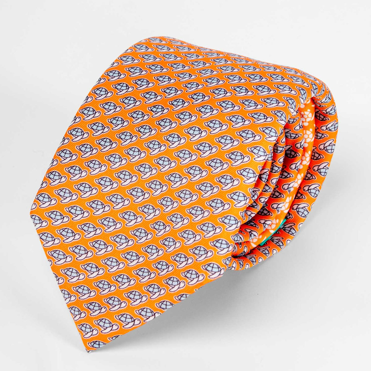 Orange Turtle Recycled Plastic Tie | Eco-Friendly Sustainable Tie ...