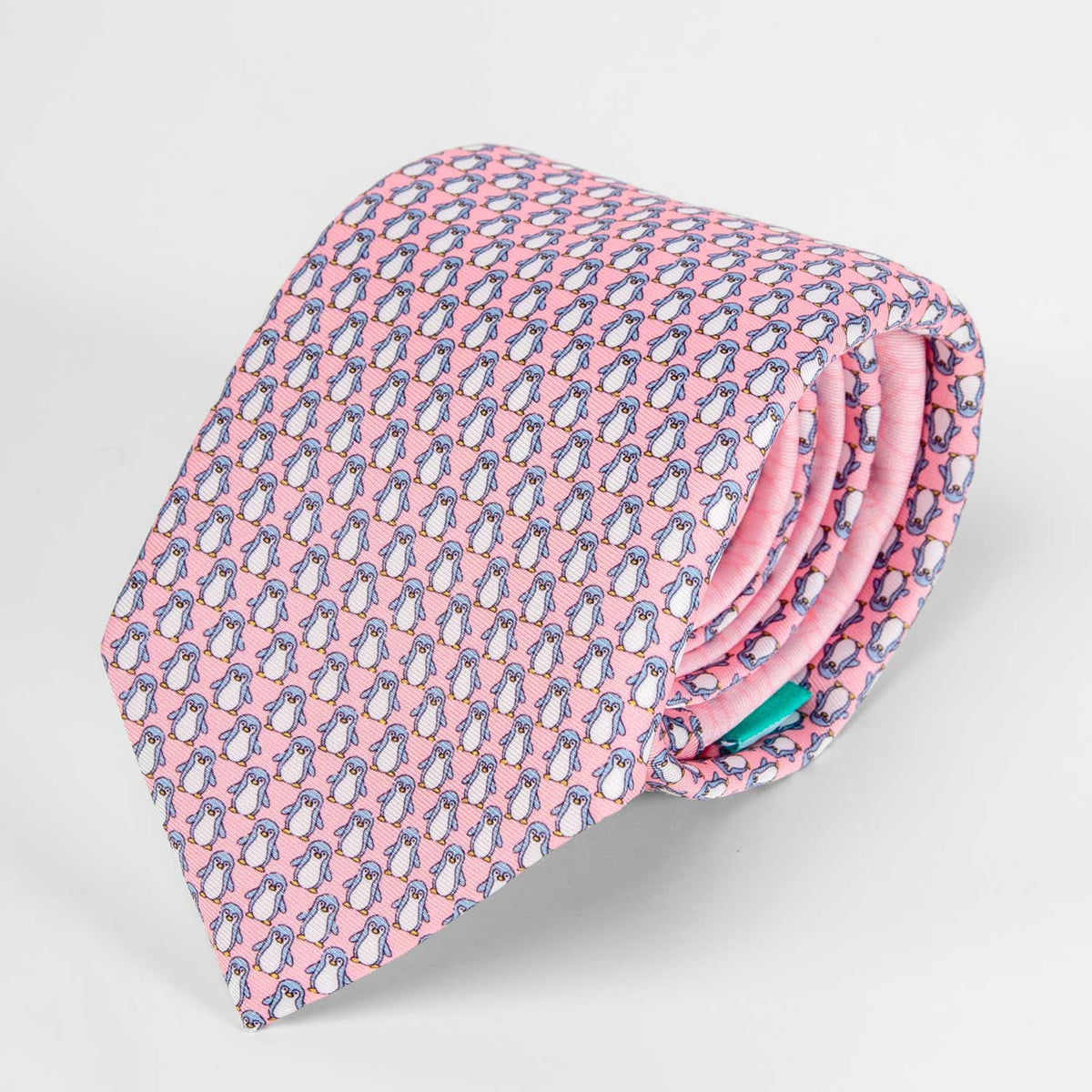 Pink Penguin Recycled Plastic Tie | Eco-Friendly Sustainable Necktie ...