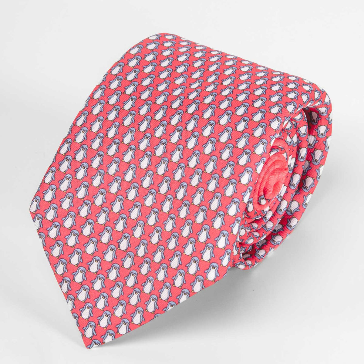 Red Penguin Recycled Plastic Tie | Eco-Friendly Sustainable Necktie ...