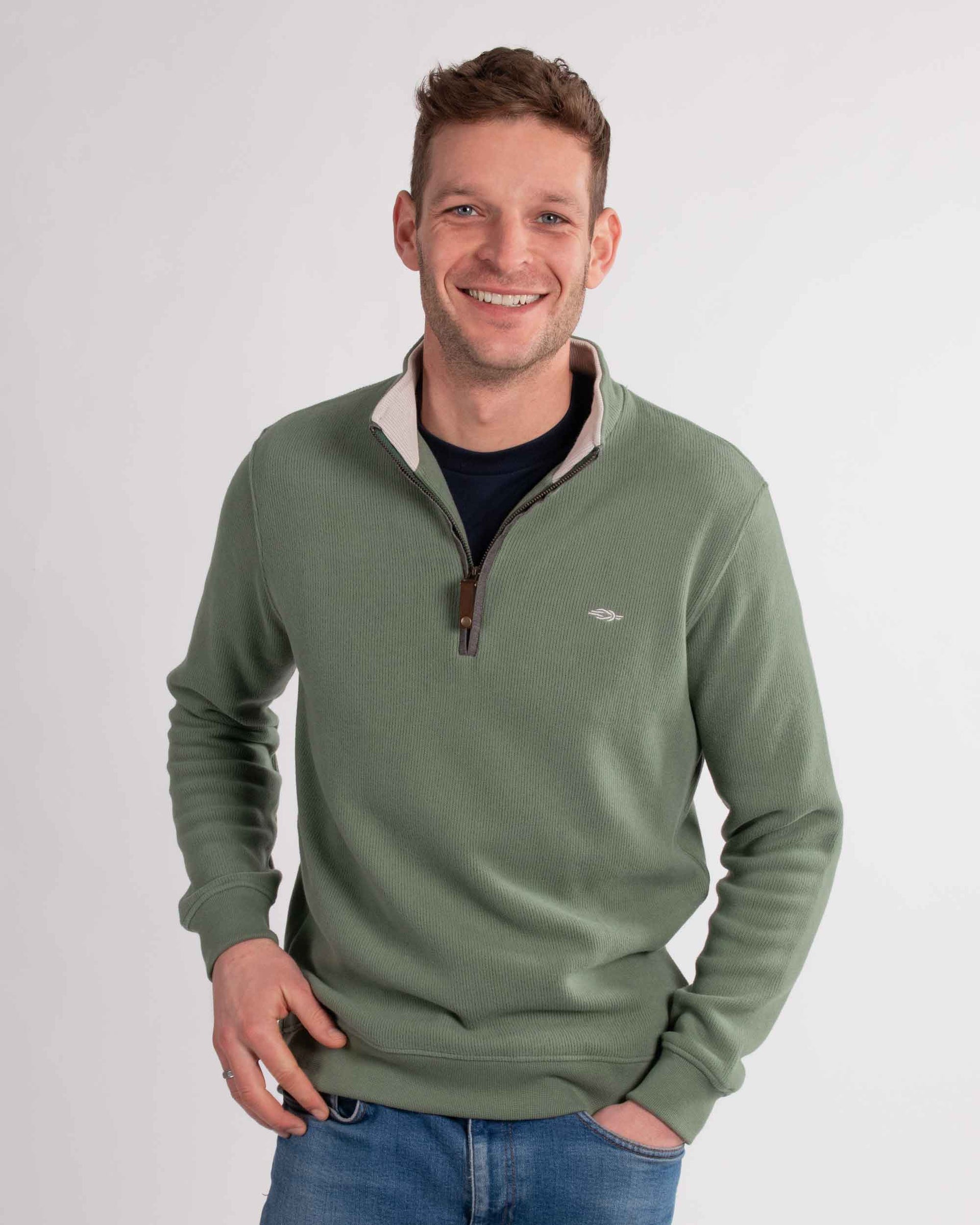 Quarter Zip Jumper | Half Zip Jumper | Recycled Plastic Sweater – ReefKnots