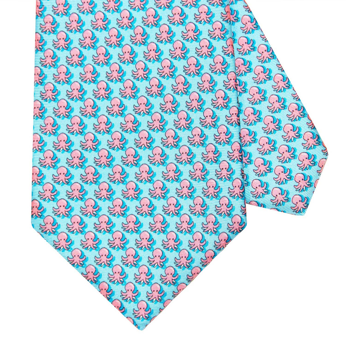 Men's Octopus Blue Silk Tie – ReefKnots